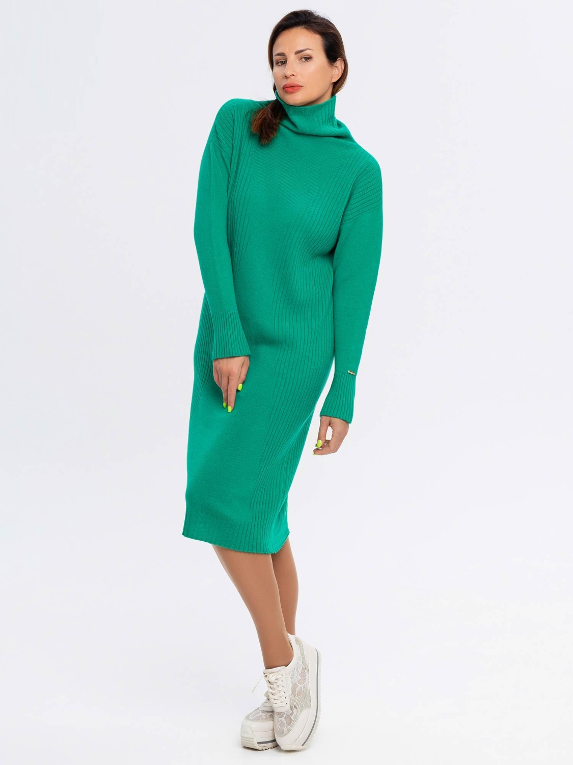 Трикотажное кашемировое платье - Belodejda